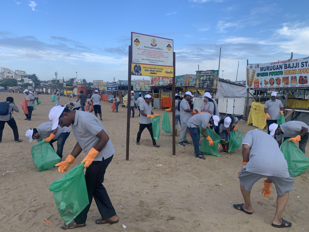 Kyndryl India Employees Clean-Up Drive at Besant Nagar Beach, Chennai ...