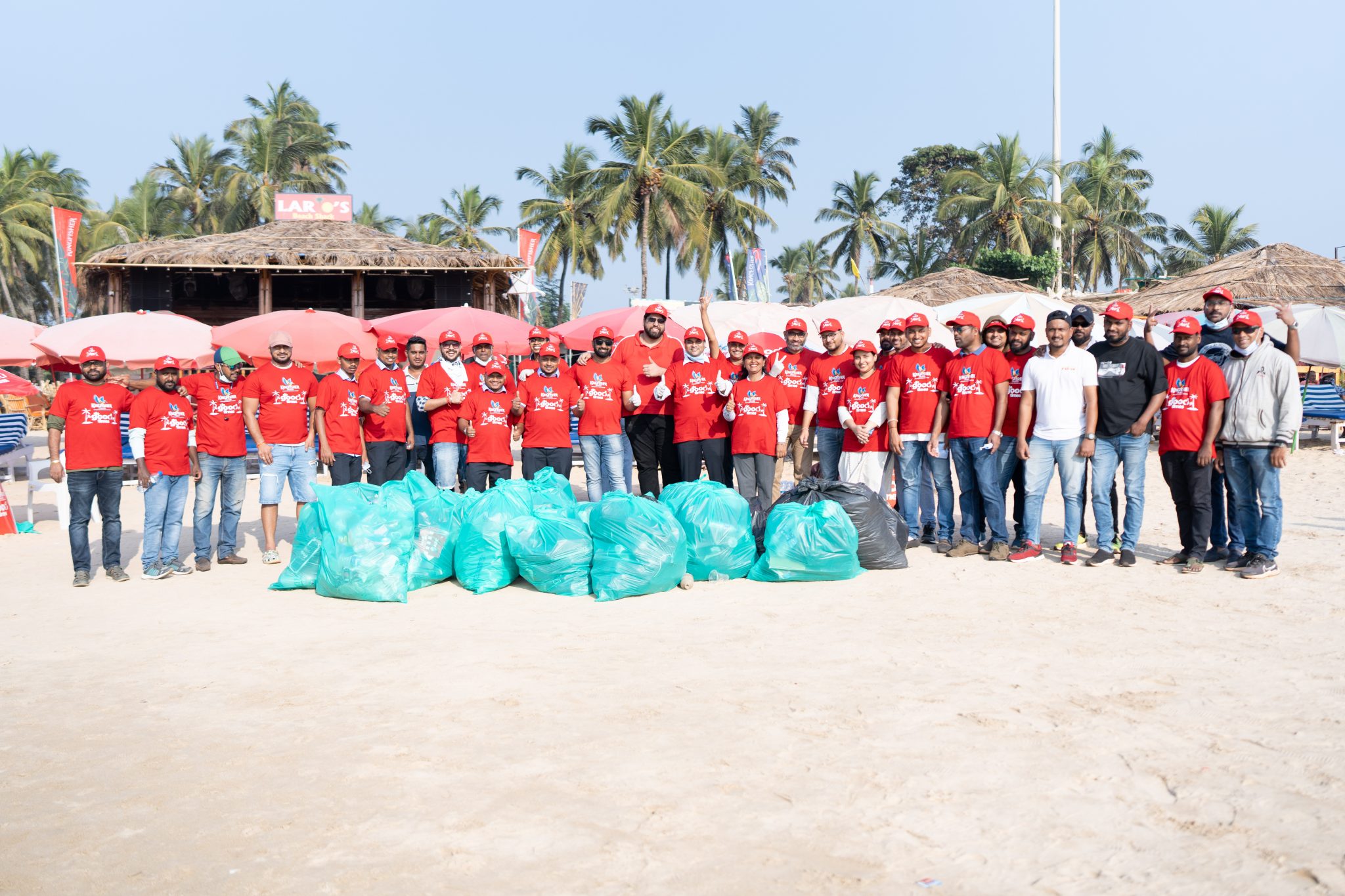 Kingfisher Premium Packaged Drinking Water Beach Cleaning Drive at Baga ...